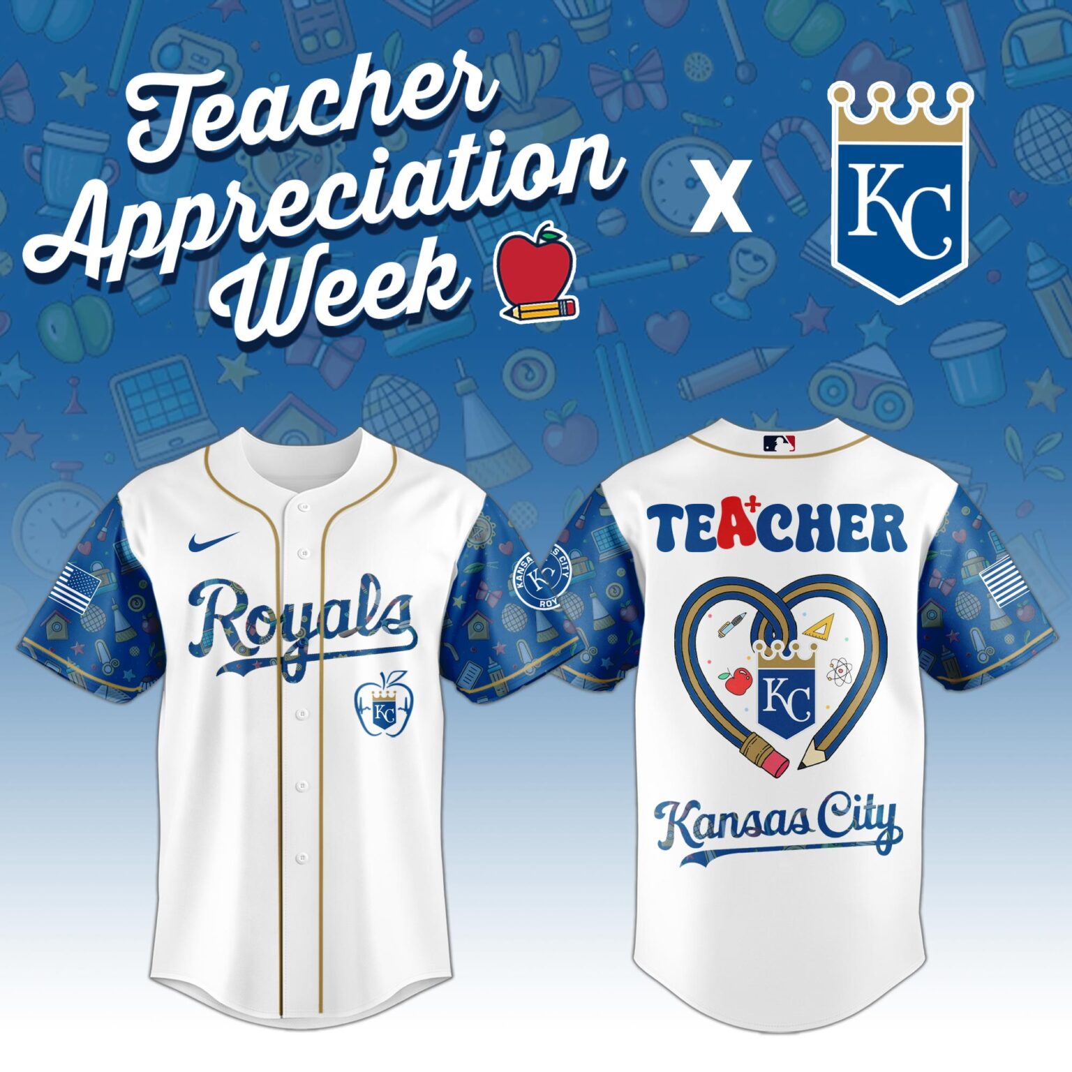 Kansas City Royals MLB x Teacher Special Edition Jersey – Welcome to ...